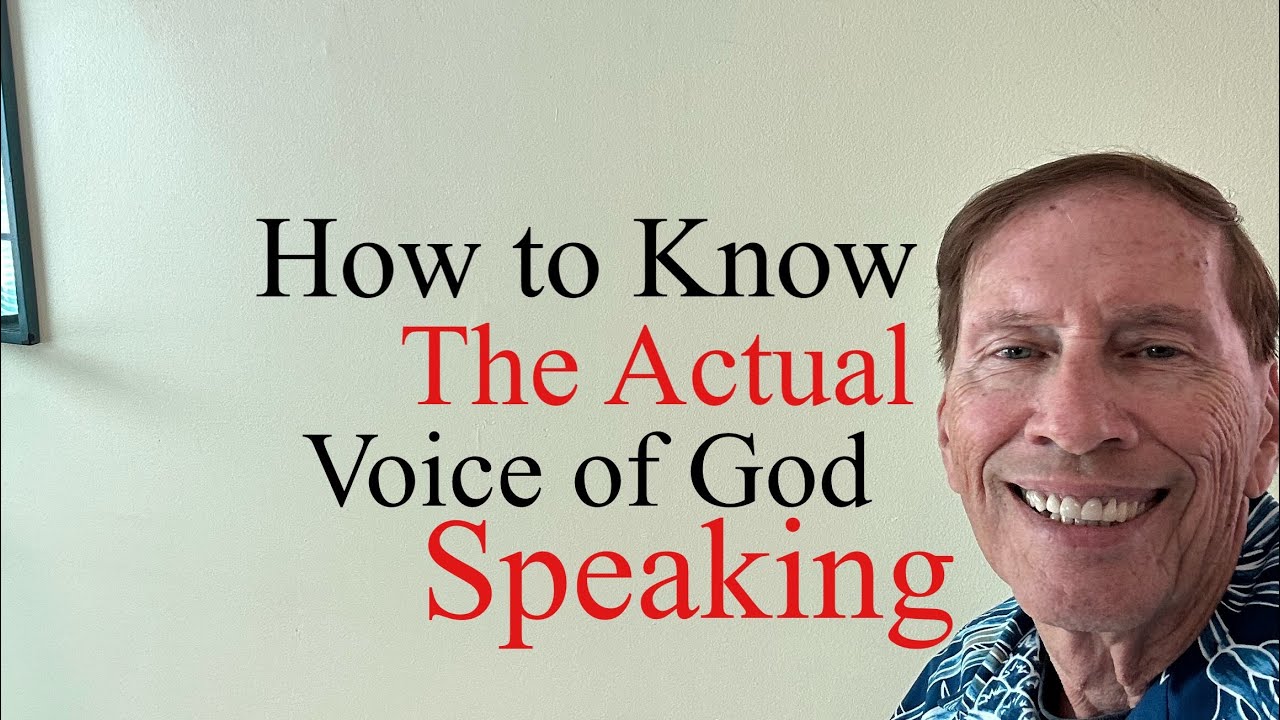 How To Know The Actual Voice of God Speaking to You - YouTube