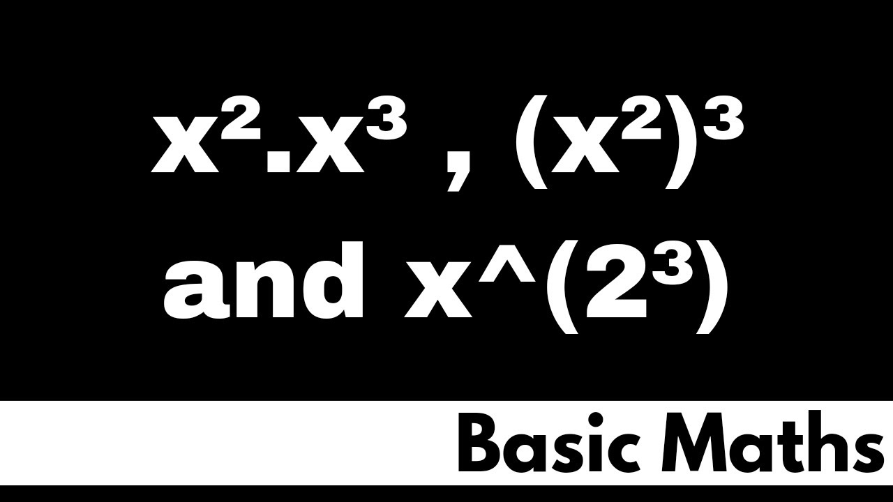 Indices and Exponents || Basic Mathematics - YouTube