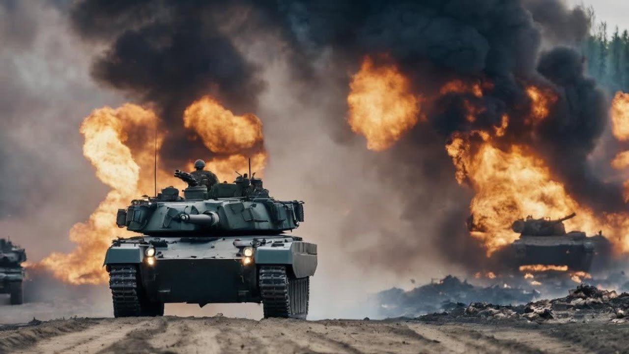 13 Minutes Ago! Bradlay and Ukrainian ABRAMS intercept a Russian T-90A ...