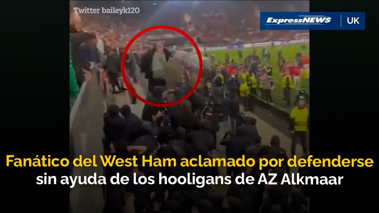 Fanático del West Ham aclamado por defenderse sin ayuda de los ...