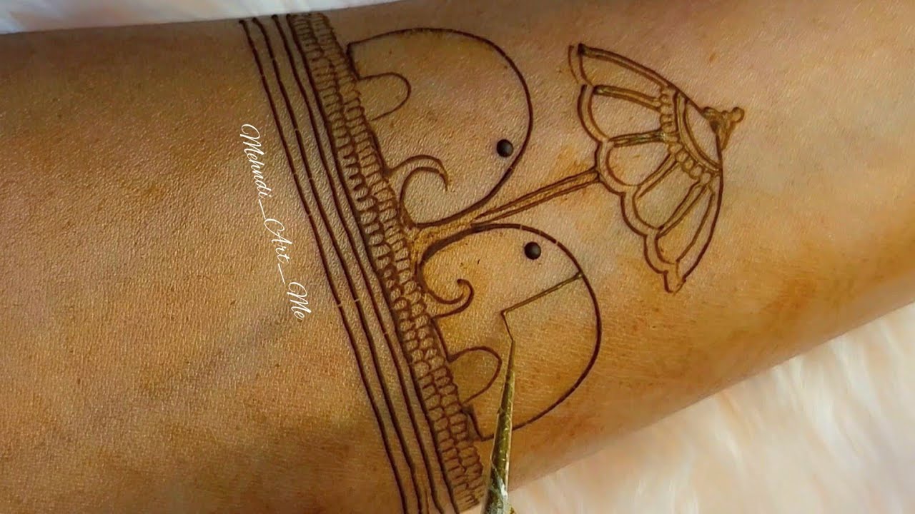 Cute Baby Elephant Startup Design 🥰 | Simple Mehndi |Mehndi Art Me ...