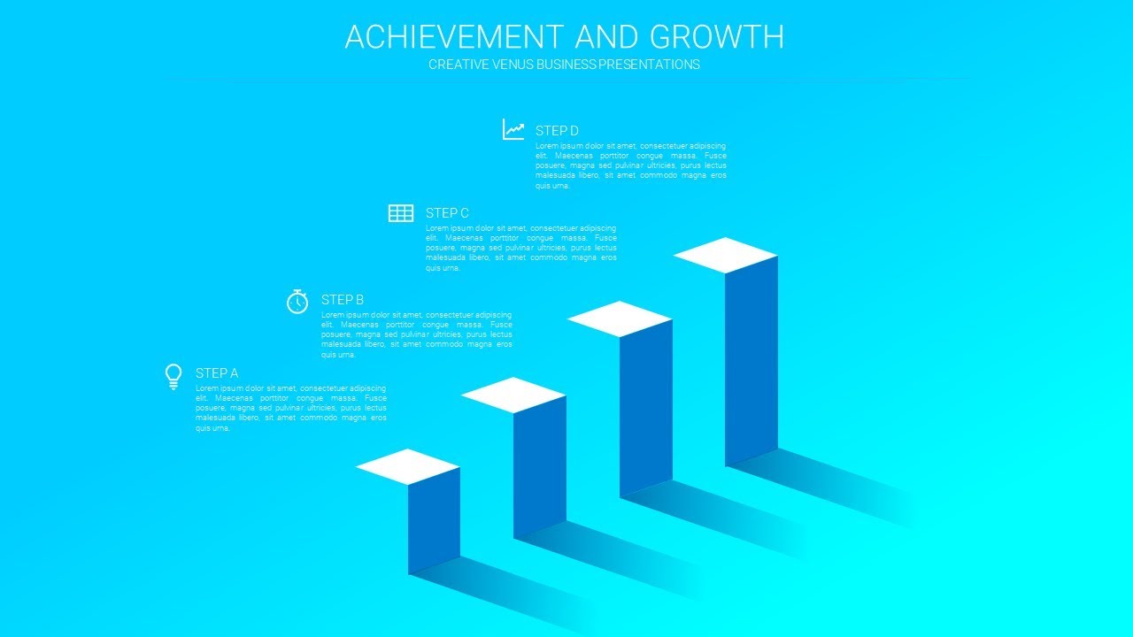 HowTo Create Business Growth, Achievement, Sales Target Slide in ...