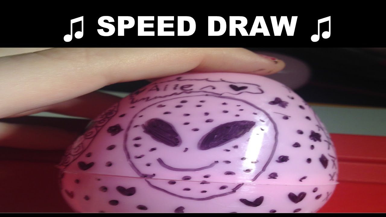 Alien Easter Egg (Speed Draw) - YouTube