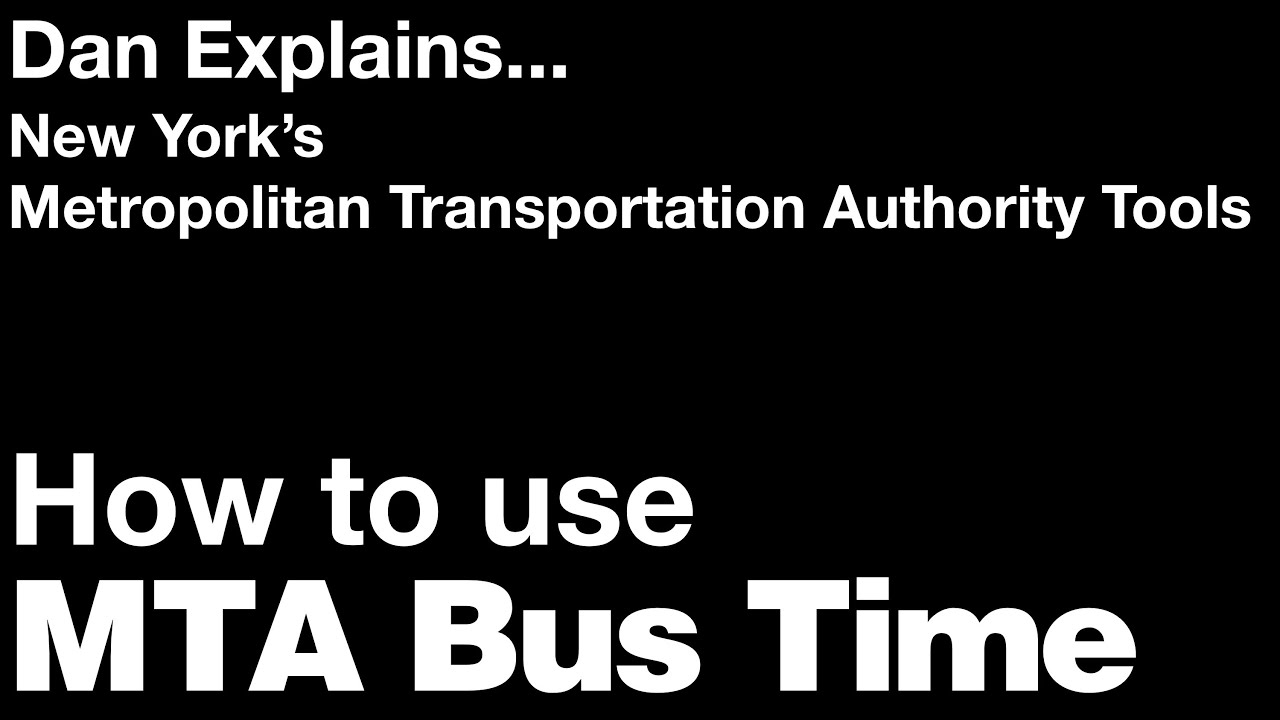 How to Use MTA BusTime - YouTube