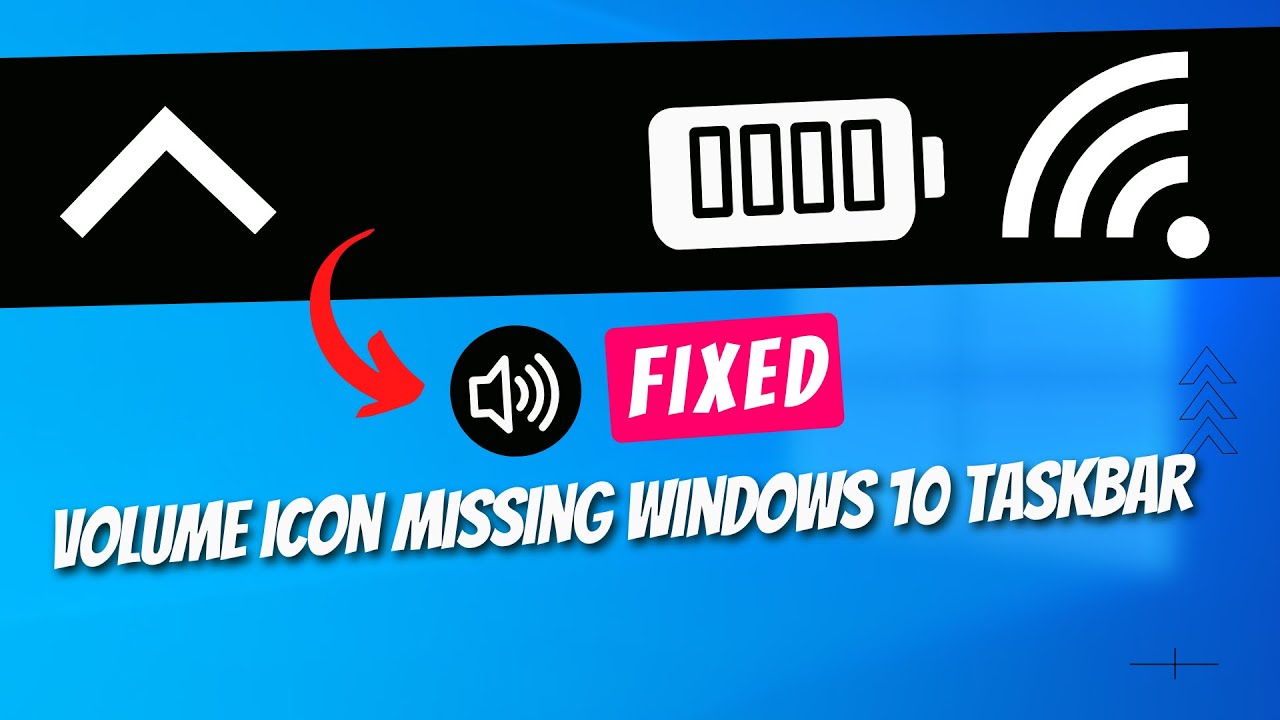 Fix volume icon missing on Windows 10 taskbar || Best 5 Methods 🔥 - YouTube