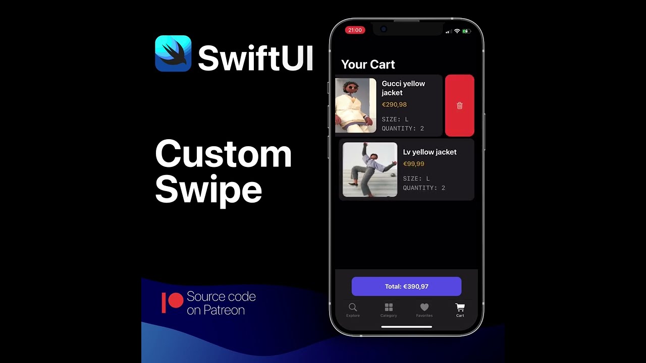 SwiftUI Custom Swipe Custom Swipe On Scroll View YouTube SwiftUI Custom Swipe Custom Swipe On Scroll View YouTube