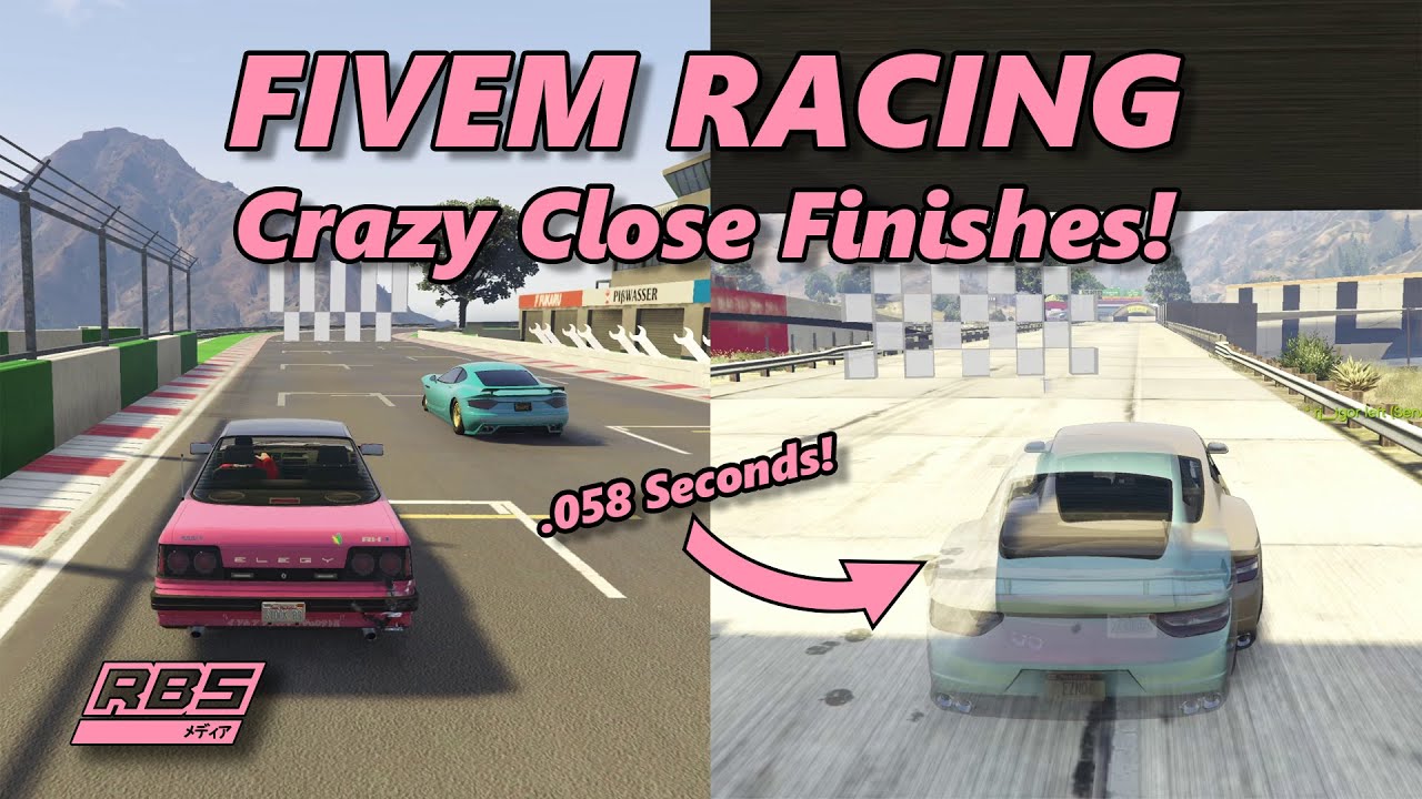 Crazy Close Finishes! (.058 Second Gap!) - GTA FiveM Racing #14 - YouTube