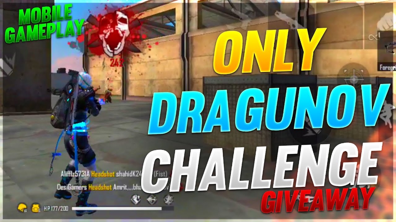 Only Dragunov Challenge || 11 Kills || Garena Free Fire - Desi Gamers ...