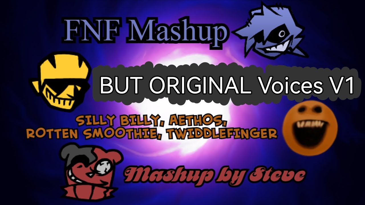 Fnf lyrics mashup V1 but its original voice's - YouTube