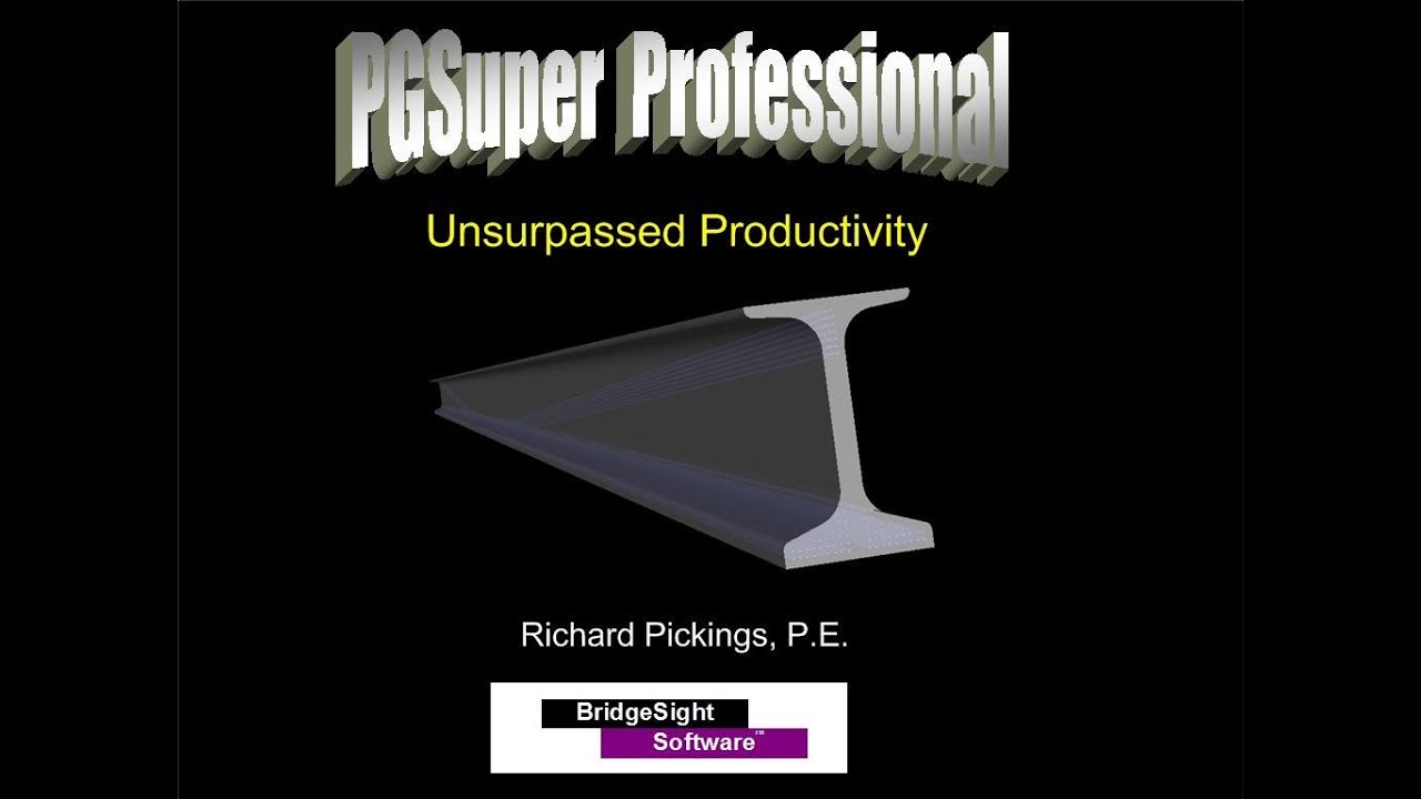 PGSuper Professional - Productivity - YouTube