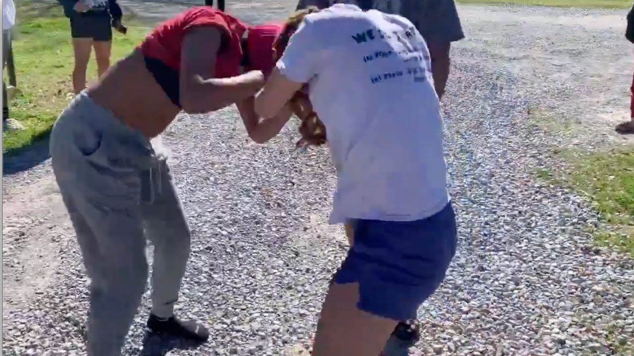 Two Hood Girls Fight (Clothes Get Pulled!) - YouTube