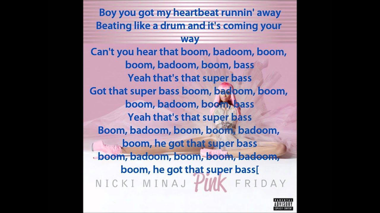 Nicki Minaj Super Bass Lyrics (HQ) - YouTube