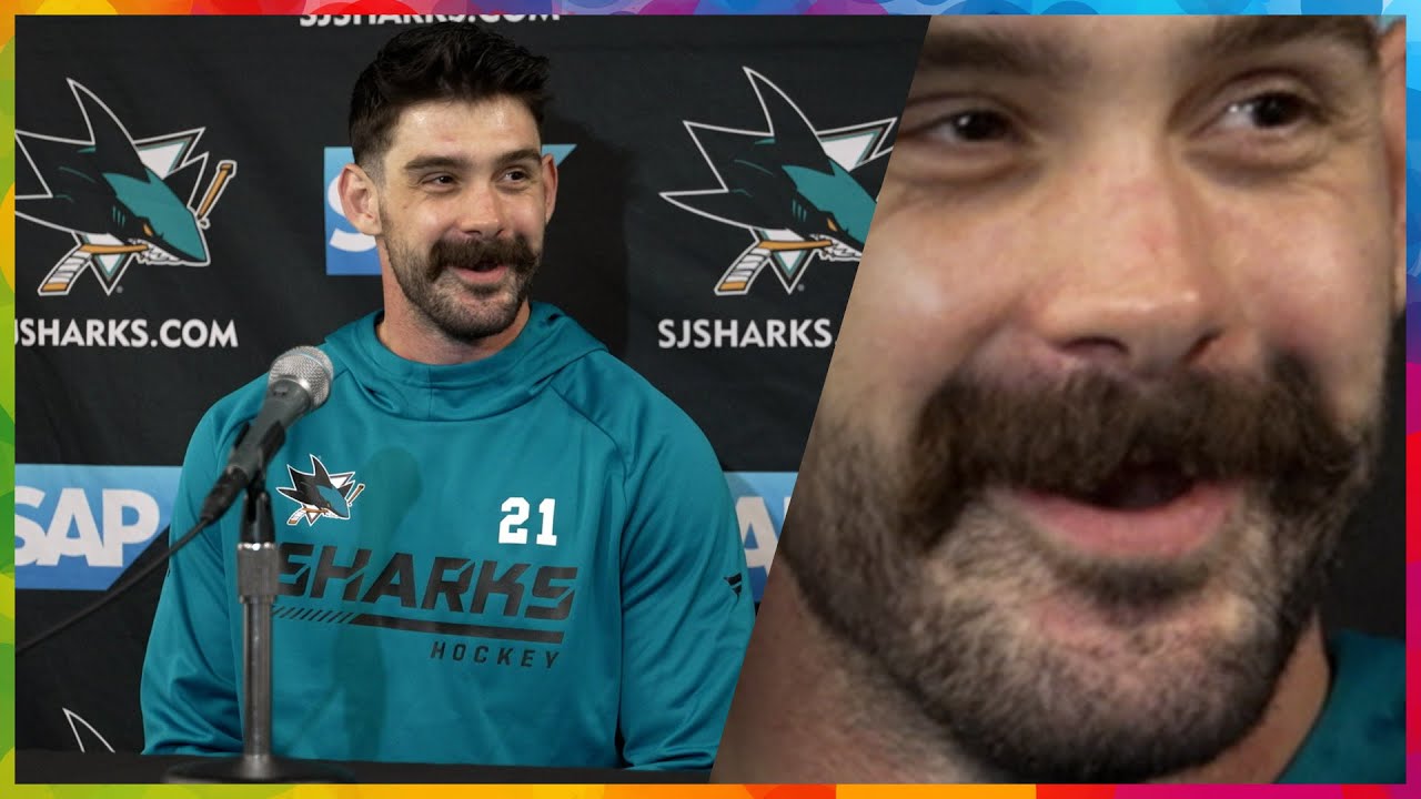 Jake Middleton explains mustache, and pairing with Erik Karlsson - YouTube