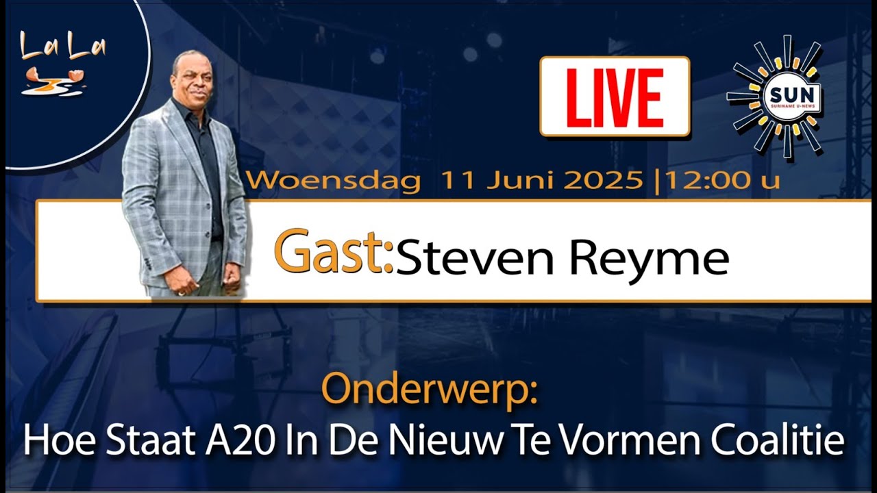 LIVE- STEVEN REYME - LALA I SUN WEB TV I - YouTube