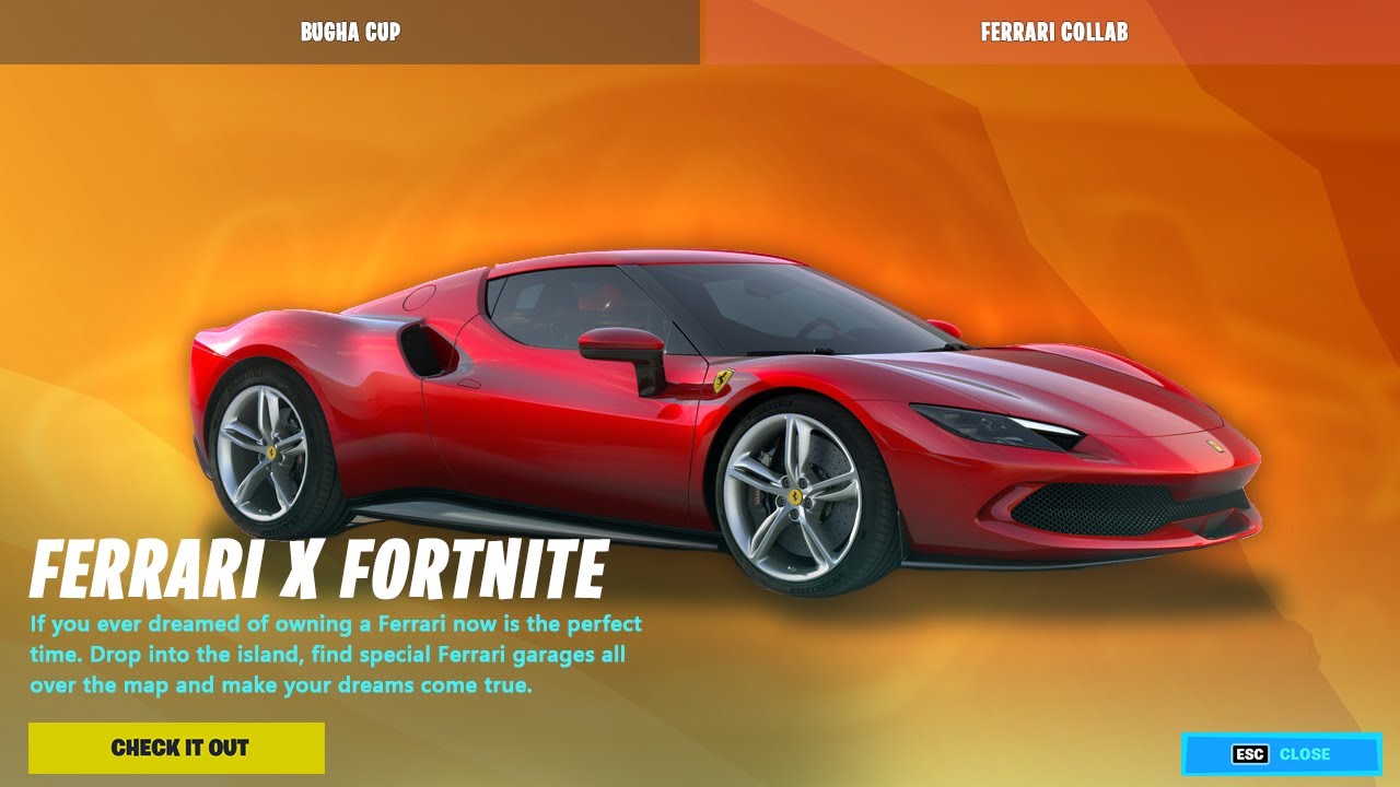 *NEW* FERRARI UPDATE IN FORTNITE! Ferrari SUPERCAR Gameplay! (Season 7 ...