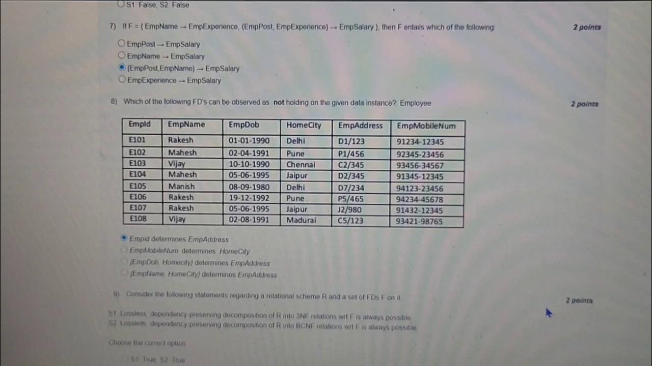 Introduction to Database system NPTEL WEEK 7 ASSIGNMENT SOLUTION. IITM - YouTube