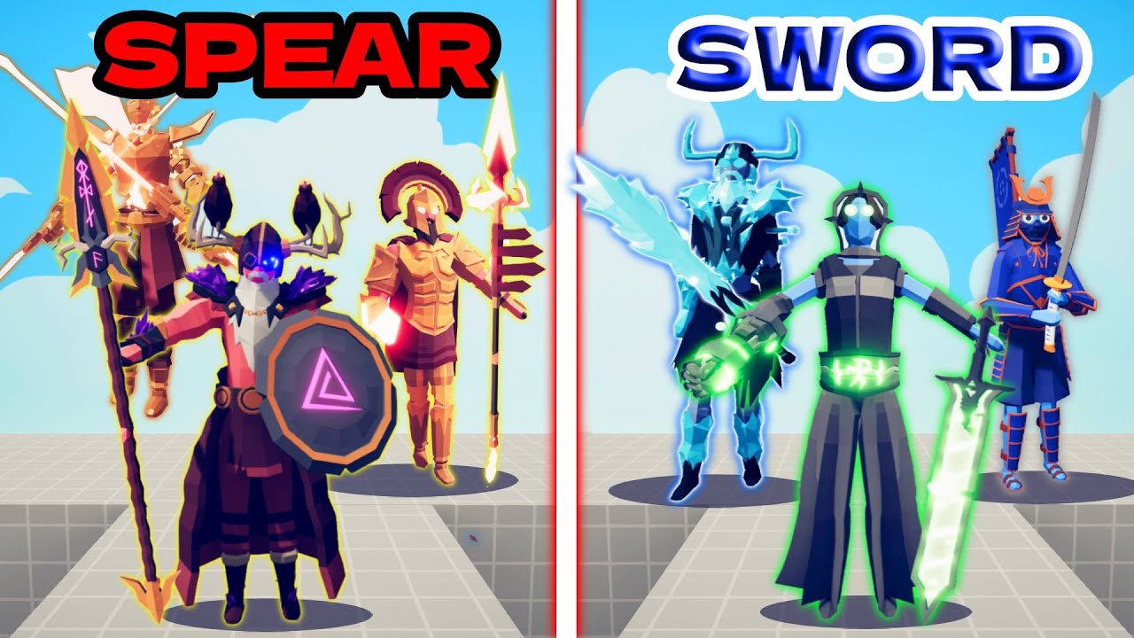 MEGA SPEAR TEAM VS MEGA SWORD TEAM | TABS - Totally Accurate Battle ...