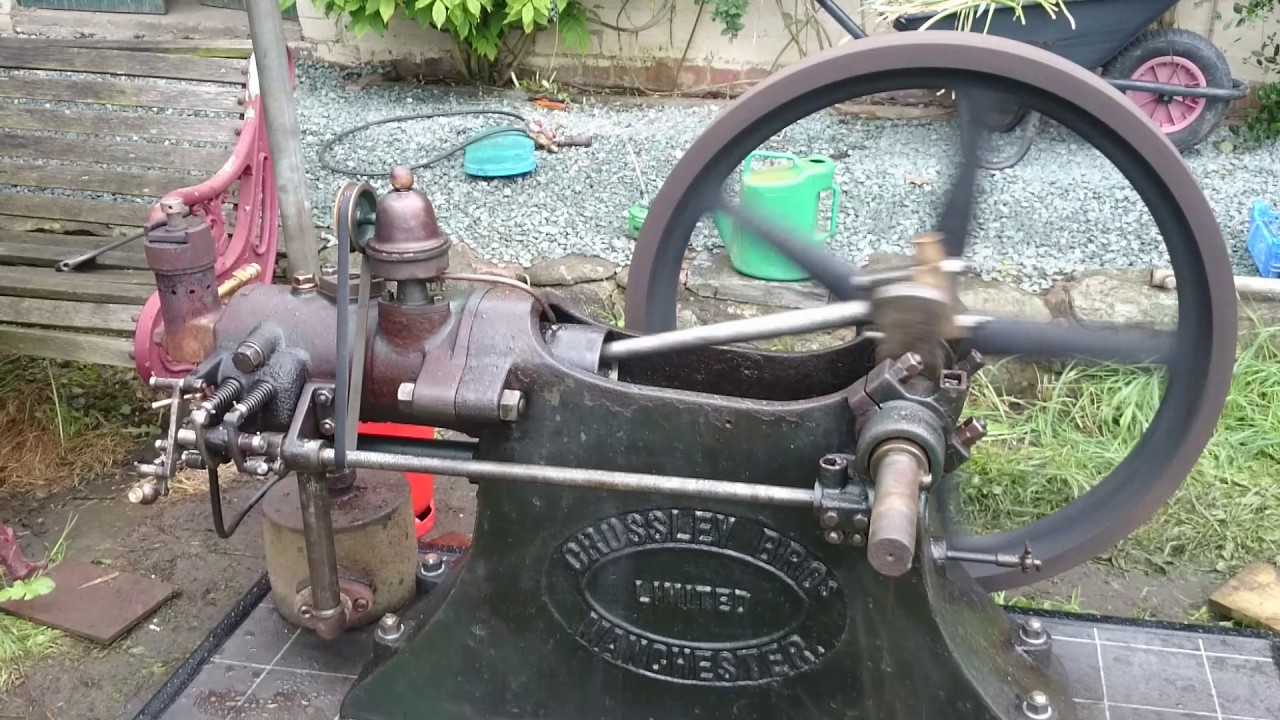 1896 Otto Crossley Stationary Engine - YouTube