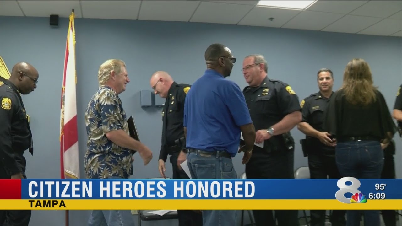Citizen heroes honored - YouTube