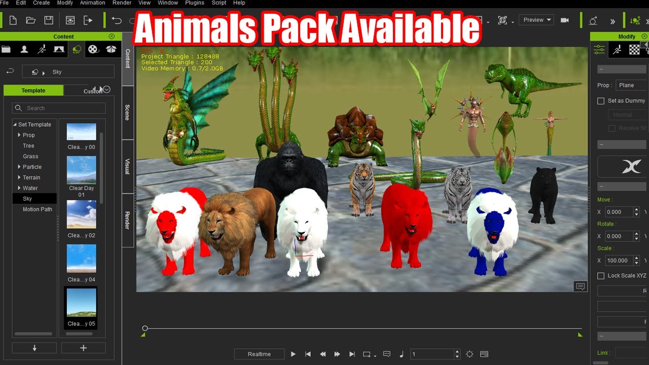 Jungle Animals Pack Available For Animation Videos | All Types of ...