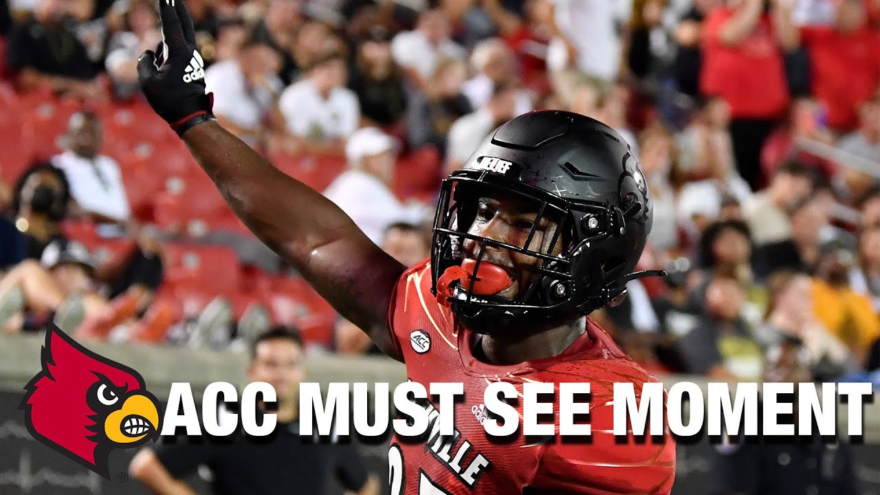 Louisville's Marshon Ford Makes A Catch With Defender All Over Him ...