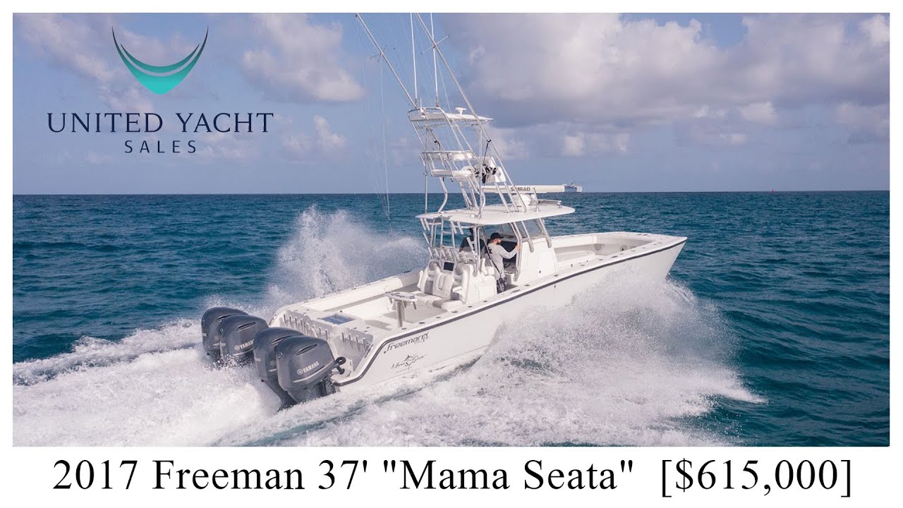 2017 Freeman 37' "Mama Seata" [$615,000] - YouTube