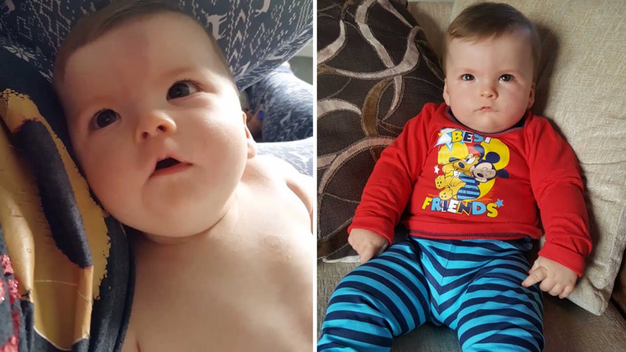 Heart Warming Laugh From Toddler Who Can't Smile - YouTube