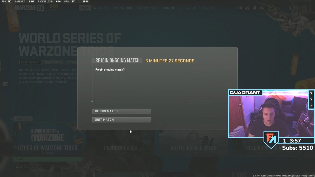 THEY SECRETLY ADDED A REJOIN GAME FEATURE INTO WARZONE 2 - YouTube