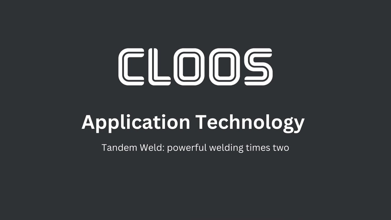 CLOOS Application Technology: Tandem Weld - YouTube