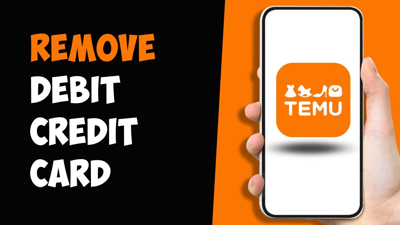 How to Remove Debit Credit Card on Temu - YouTube