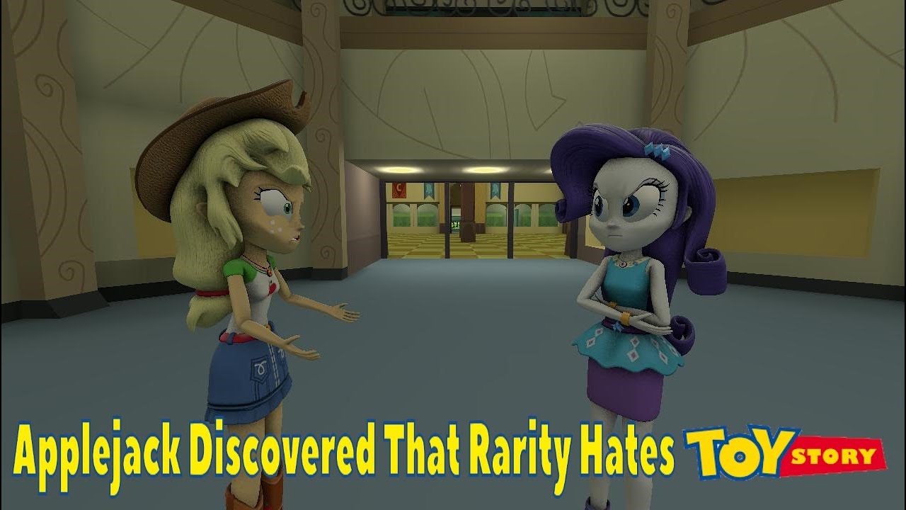 [MLP EQG/Uberduck.AI] Applejack Discovered that Rarity Hates Toy Story ...