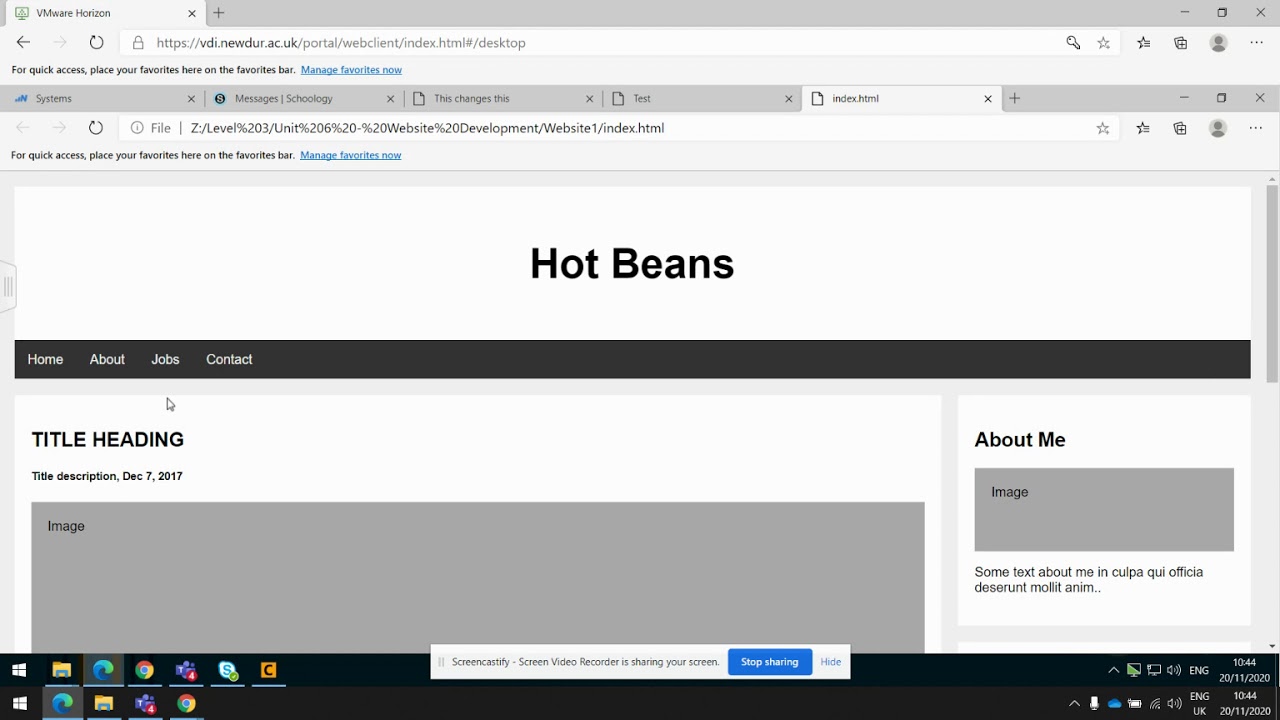 Hot Beans Home and about - YouTube
