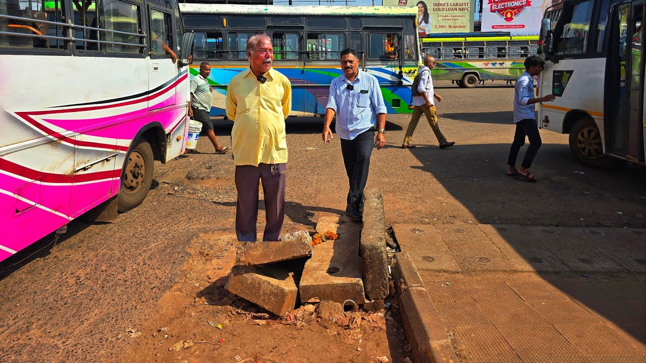 no,The Mapusa Local Bus Stand Is Not Pothole-Free! - YouTube