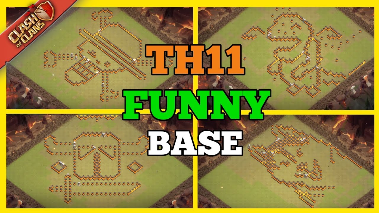 TOWNHALL 11 FUNNY TROLL BASE 🤣 | TH11 FUNNY BASE | CLASH OF CLANS - YouTube