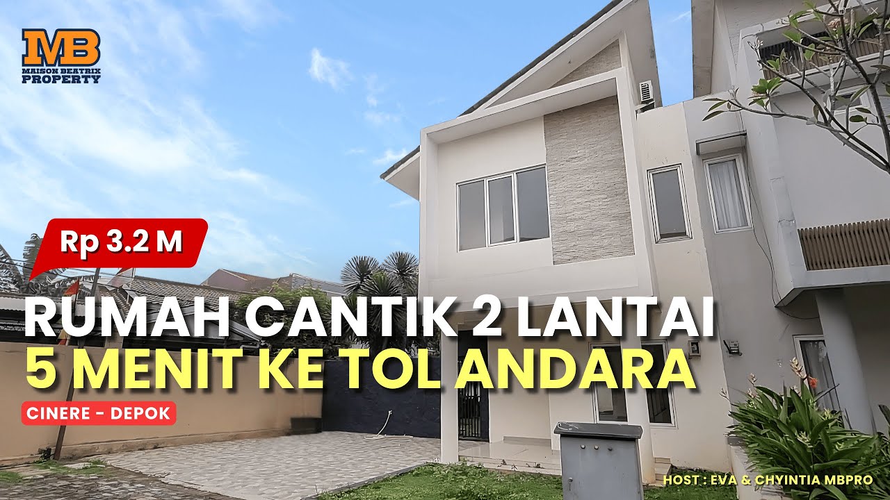 RUMAH CANTIK 2 LANTAI DI ANDARA DEKAT DENGAN TOL ANDARA | CINERE ...