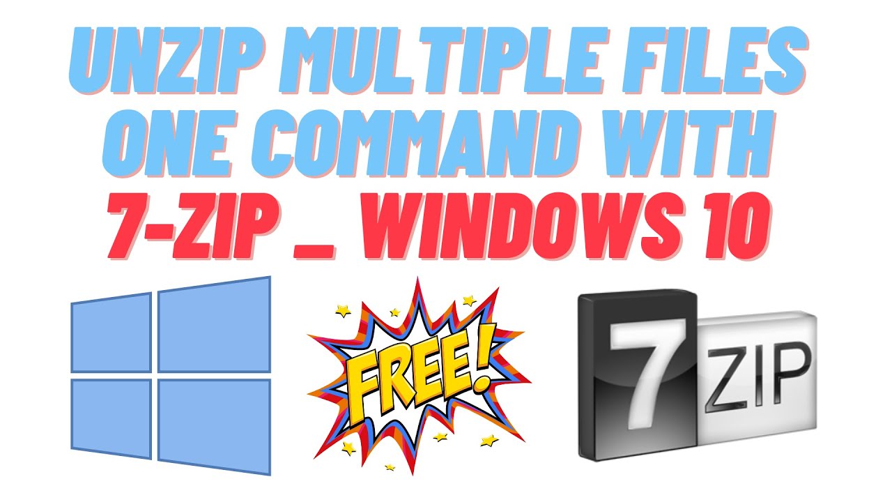 How To Unzip Multiple FileX zip To Folders Simultaneously With Free 7 Zip Program YouTube How To Unzip Multiple FileX zip To Folders Simultaneously With Free 7 Zip Program YouTube