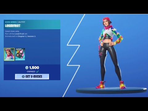 Fortnite New Loserfruit Skin [Duo Win] !!!! - YouTube