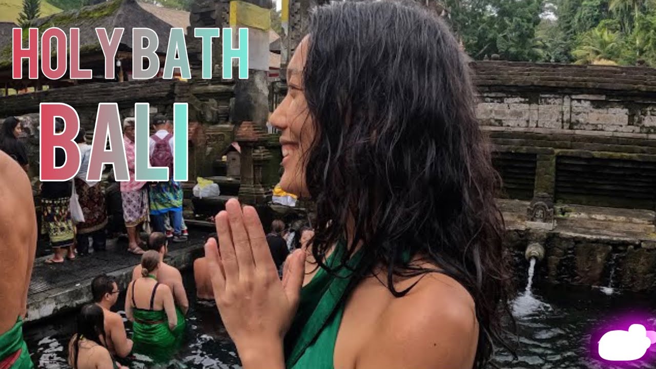 Holy Bath in Bali🇮🇩Exploring UBUD MARKET - YouTube