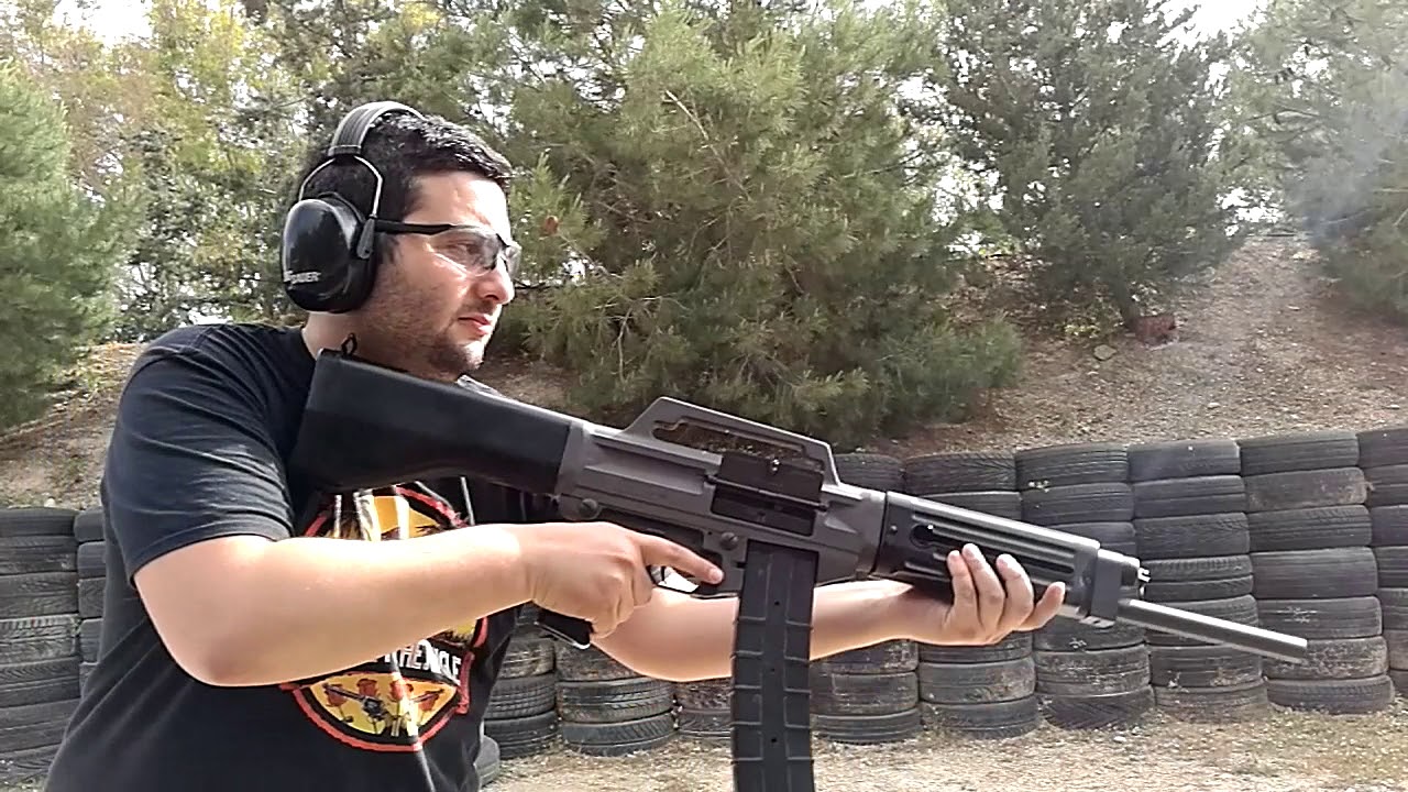 Daewoo USAS-12 Slo-Mo - YouTube