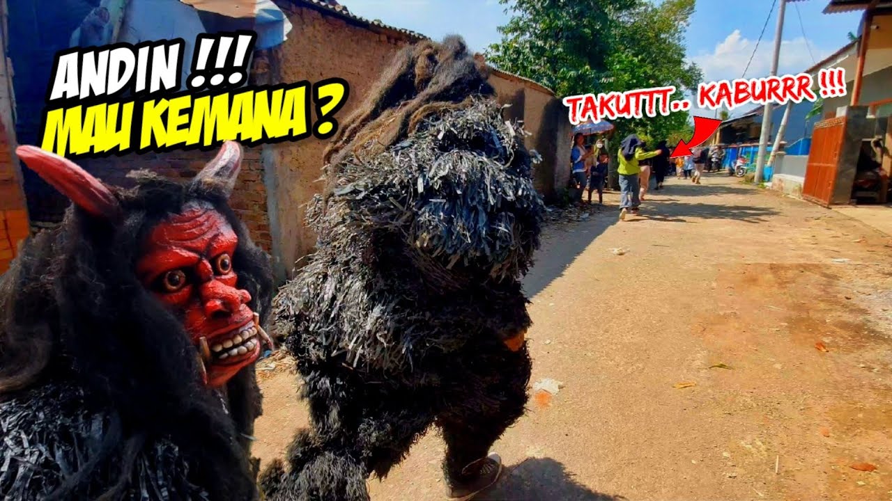 GRANDONG TANDUK MUKA MERAH MENGGEMPARKAN WARGA KUDA LUMPING GENTRA ...