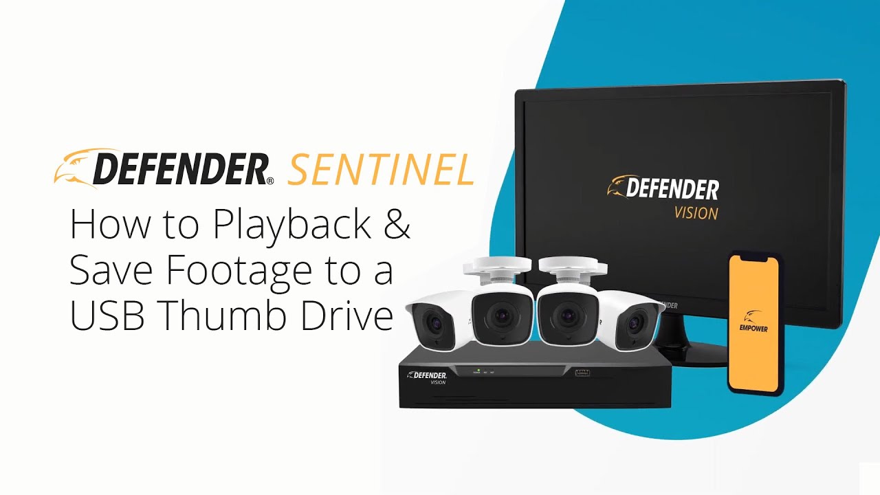 How to Playback & Save Footage to a USB Thumb Drive | SENTINEL - YouTube