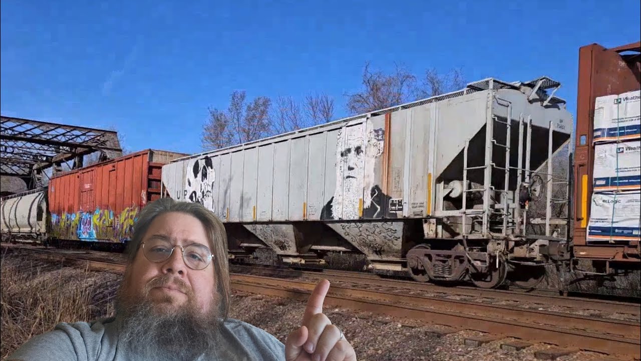 Railfanning In Linwood, KS By an Old Rail Bridge From 1905 & Was That ...