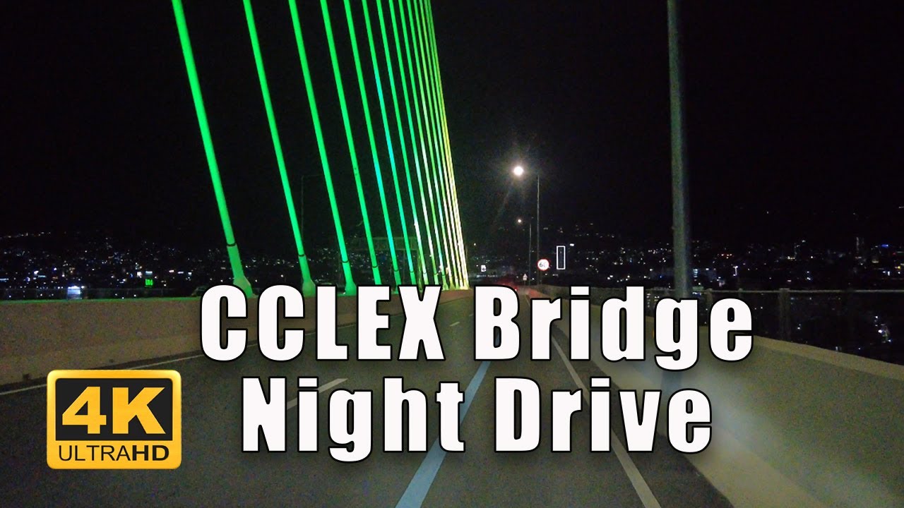 Cebu-Cordova Link Expressway (CCLEX) | Night Drive Tour 4K | Cebu ...