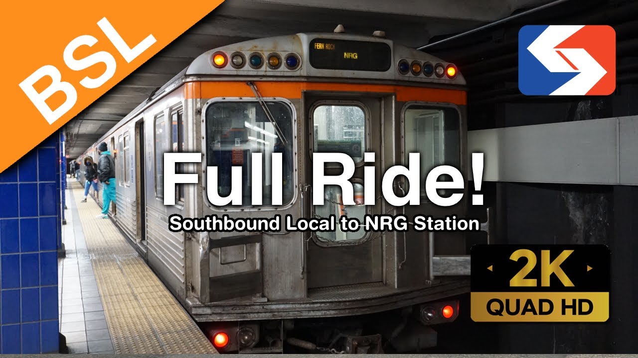 SEPTA Broad Street Line LOCAL Southbound FULL RIDE/Cab View - YouTube