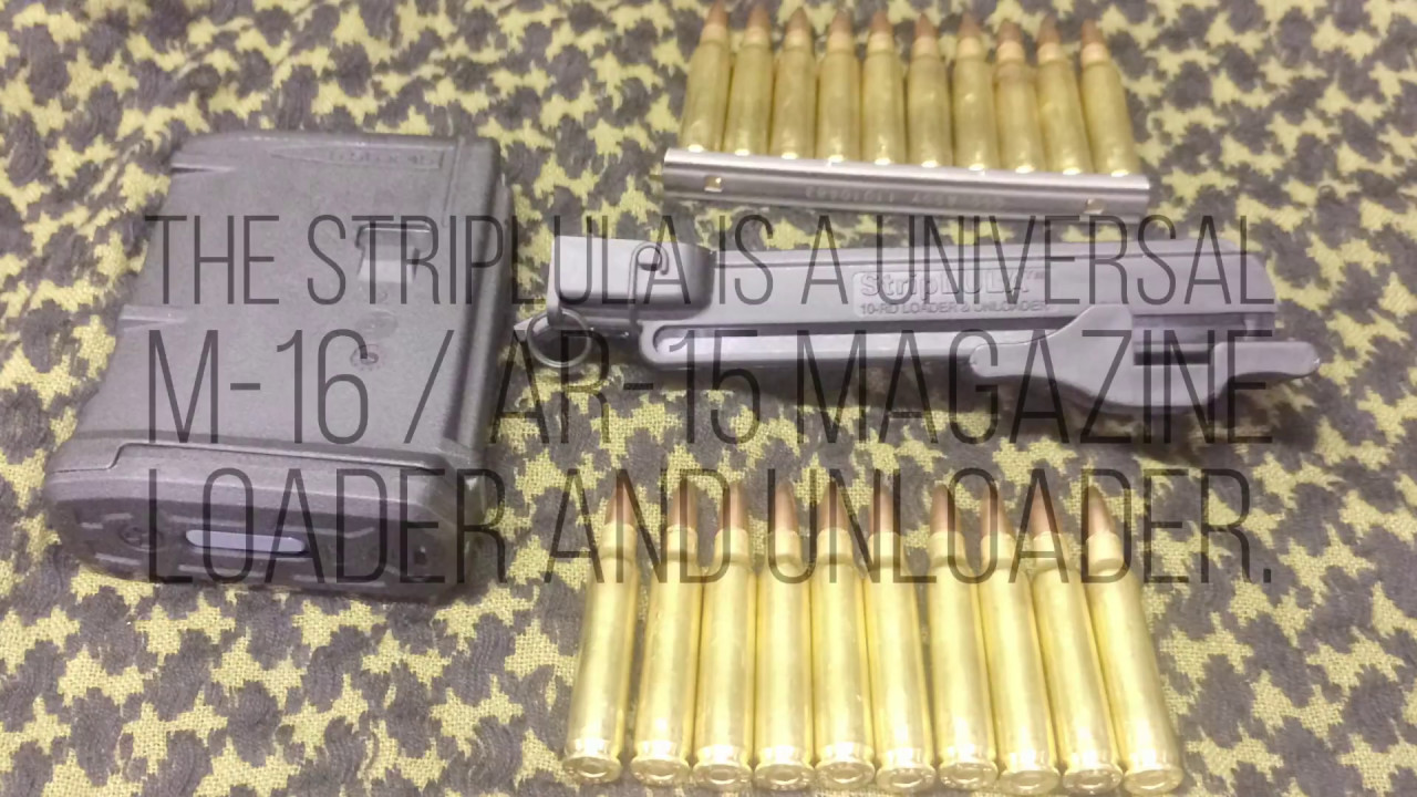 Loading AR/M4 magazines using the StripLULA - YouTube