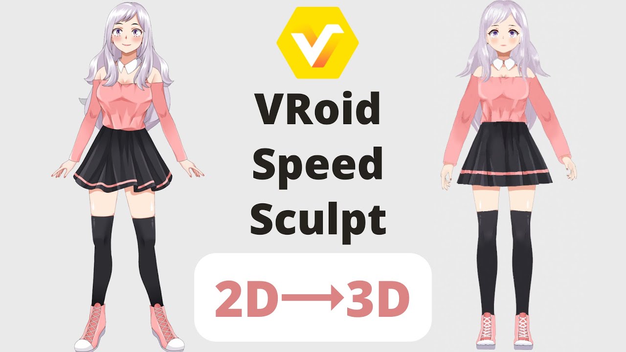 【Vroid Studio】Speed paint Jensi| 2D Vtuber to 3D | #vtuber 【Moe Bun】#speedsculpt #Vroid Studio ...
