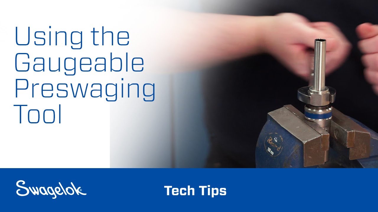 How to Use a Gaugeable Preswaging Tool - YouTube