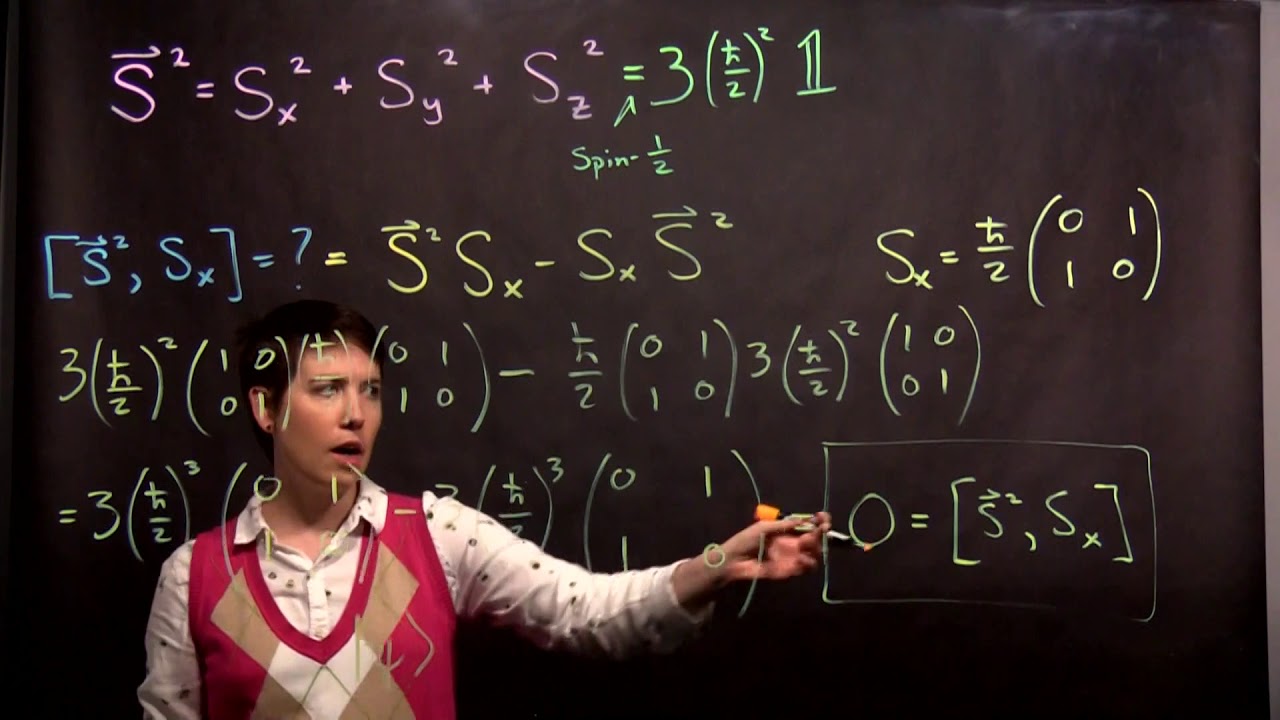 S^2 operator's commutation properties with the S_x operator - YouTube