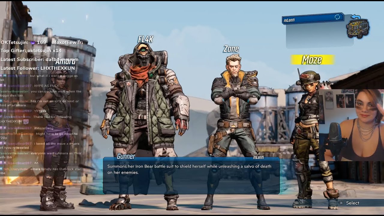 Moze's Voice Actor Hears Her For The First Time - Borderlands 3 Stream ...