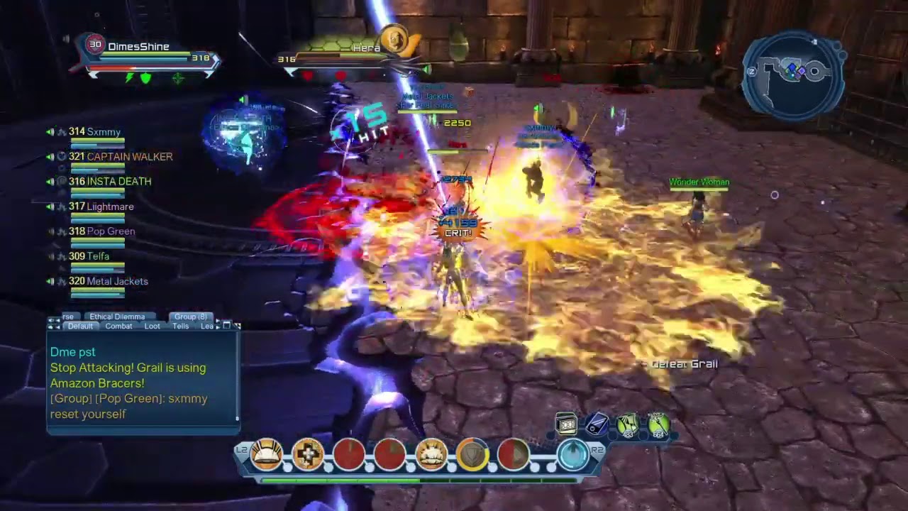 DC UNIVERSE ONLINE FORGED GODS SPHERE REG 1ST BOSS GLITCHED HERA FIGHT ...